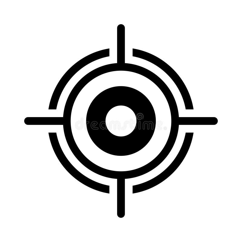 Focus Vector Thin Line Icon Stock Vector - Illustration of tool, vector ...