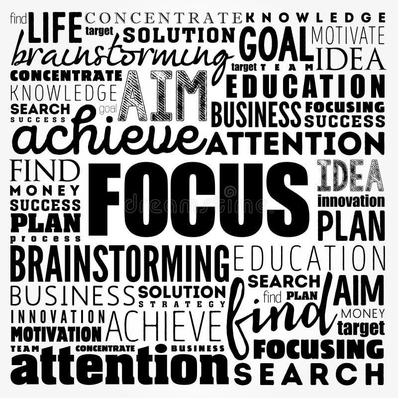 FOCUS Word Cloud Collage, Business Concept Background Stock ... FOCUS Word Cloud Collage, Business Concept Background Stock ...