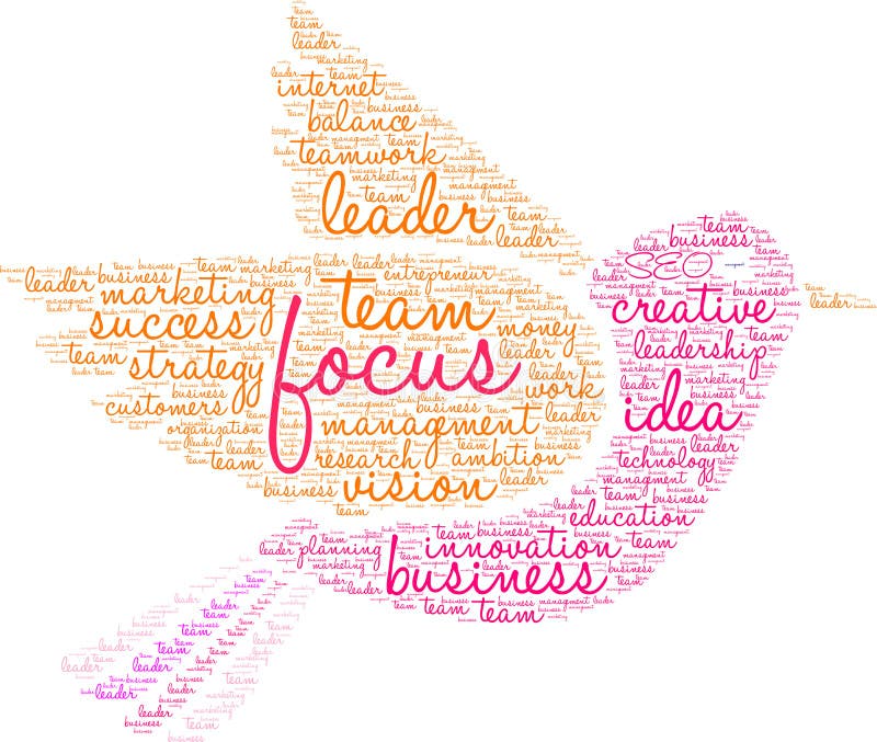 Focus Word Cloud stock vector. Illustration of cognitive - 103135282
