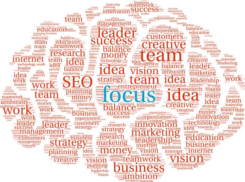 Focus Word Cloud stock vector. Illustration of cognitive - 103135282