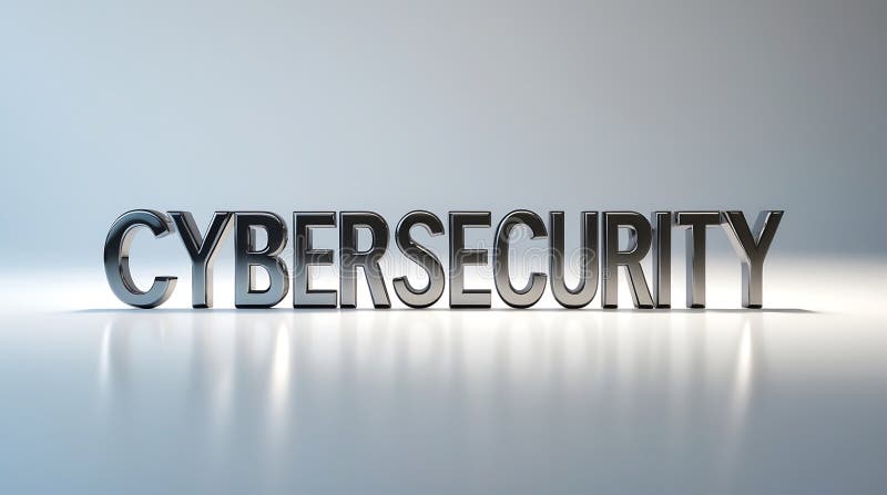 Cybersecurity Text Protecting Digital Information Assets Stock Photos ...