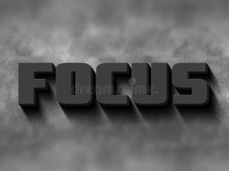 Focus Word Selection Illustration Design Stock Illustration ...