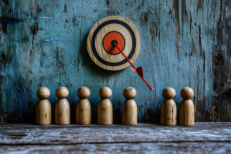 Focus on Your Goals with Precision Stock Illustration - Illustration of ...