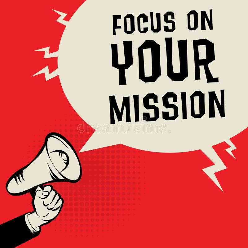 Focus on Your Priorities Blackboard Notice Vector Illustration Stock ...