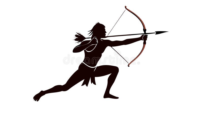 Bold Archer Silhouette Stock Illustrations – 85 Bold Archer Silhouette ...