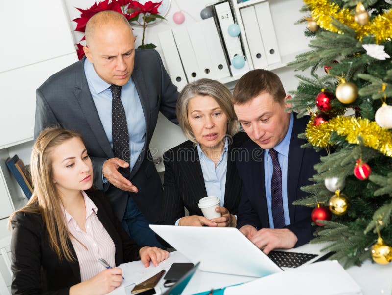 Boss controlling teamwork stock photo. Image of controll - 195770612