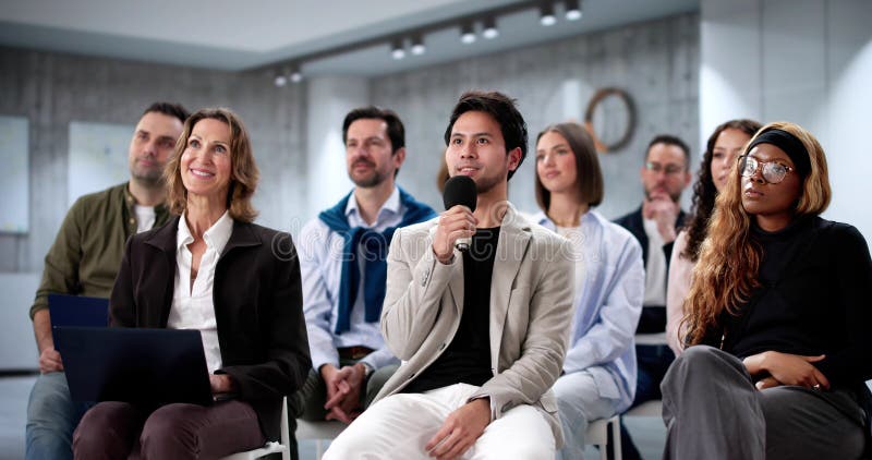 Focused Businessman Engaged in Learning Stock Photo - Image of worker ...
