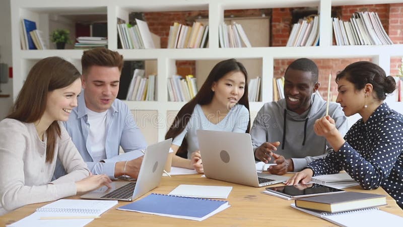 University Students, Talking and Class with Conversation, Collaboration ...