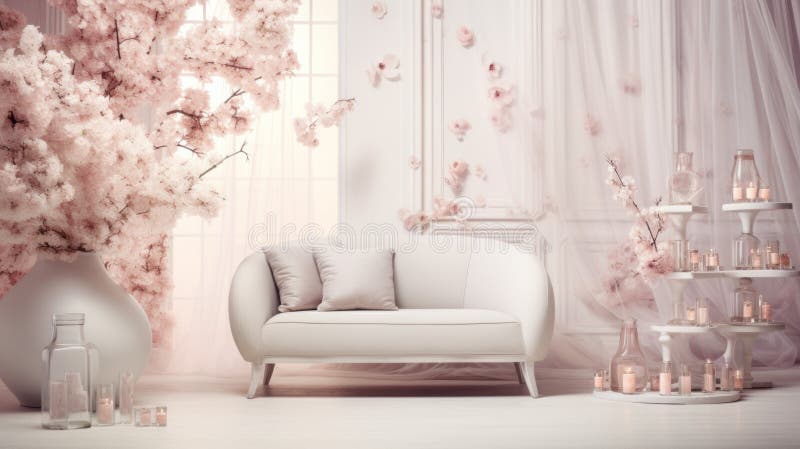 Focused on Elegance and Style in Stylish Beauty Backdrop Stock ...