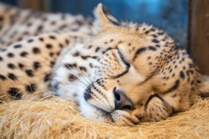 Cheetah Resting Under a Tree in the Shadow Stock Photo - Image of ...