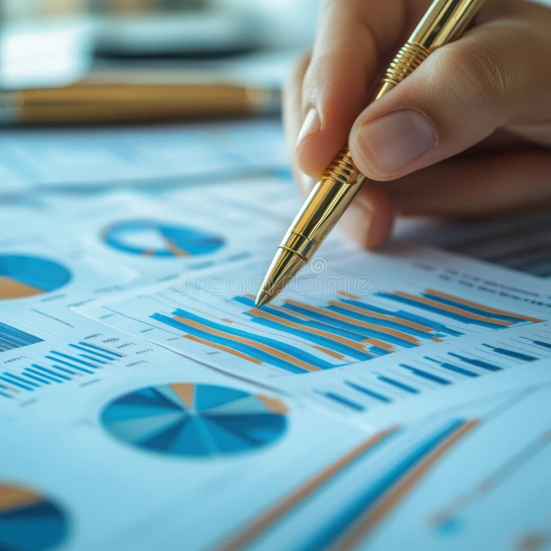 A Focused Individual is Writing with a Pen on a Sheet of Paper ...