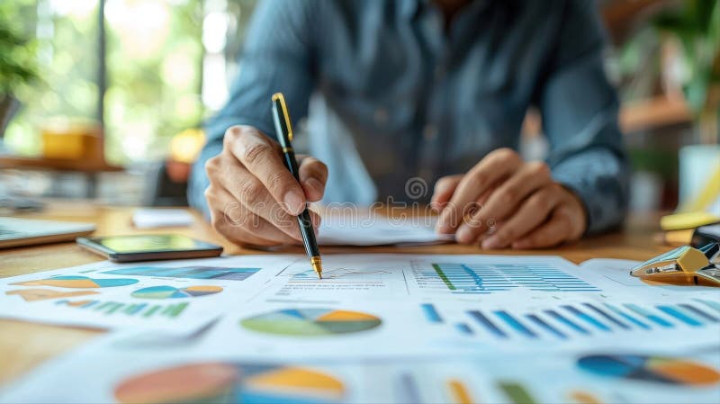 Focused Individual Writing Piece Paper Pen Hand Stock Photos - Free ...