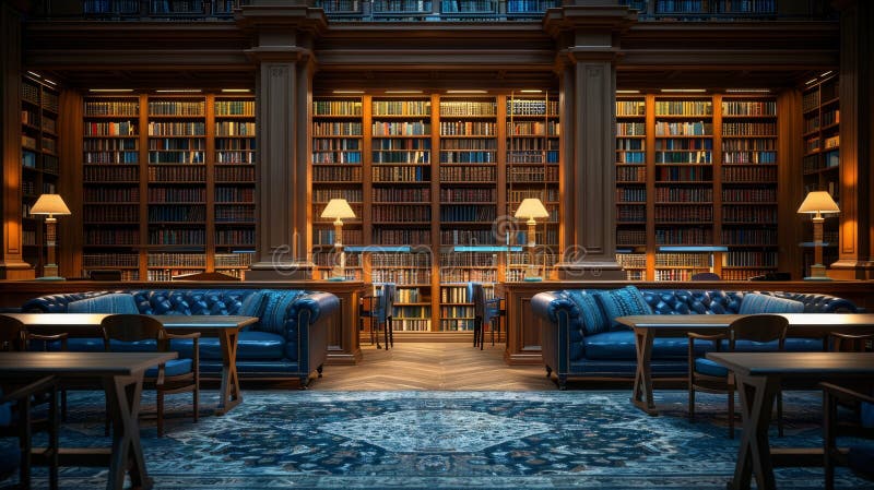 Focused Learning at the Quiet University Library Campus, Featuring ...