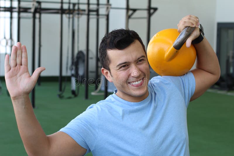 Focused Male during Functional Workout Stock Image - Image of brazilian ...