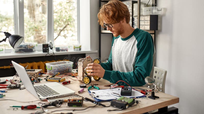 Technician Checking Wheel Robot Stock Photos - Free & Royalty-Free ...
