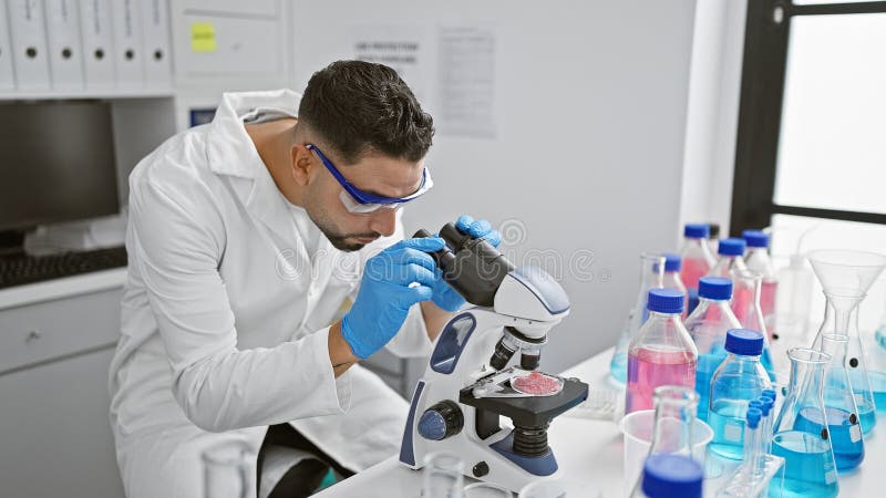 348 Microscope Medical Samples Laboratory Setting Stock Photos - Free ...