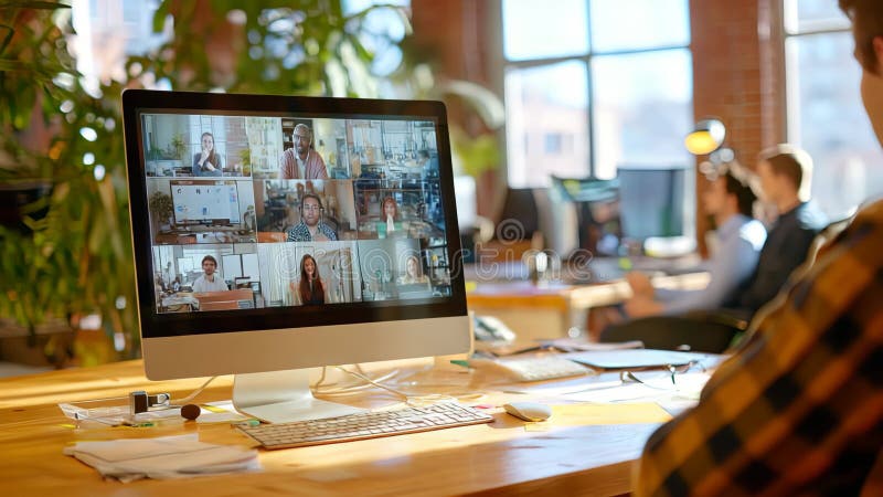 Professional Man Working on Computer at Desk Stock Video - Video of ...