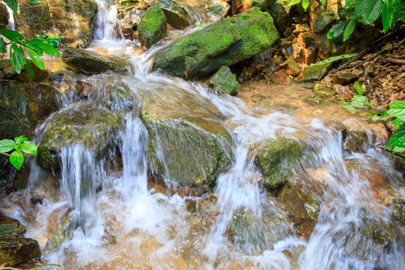 An Brook in Motion in the Wilderness of New England Stock Image - Image ...