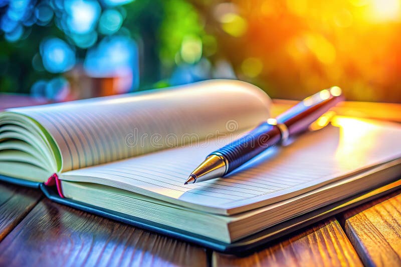 Focused Notebook a CloseUp View of a Job Interview Prep Document ...