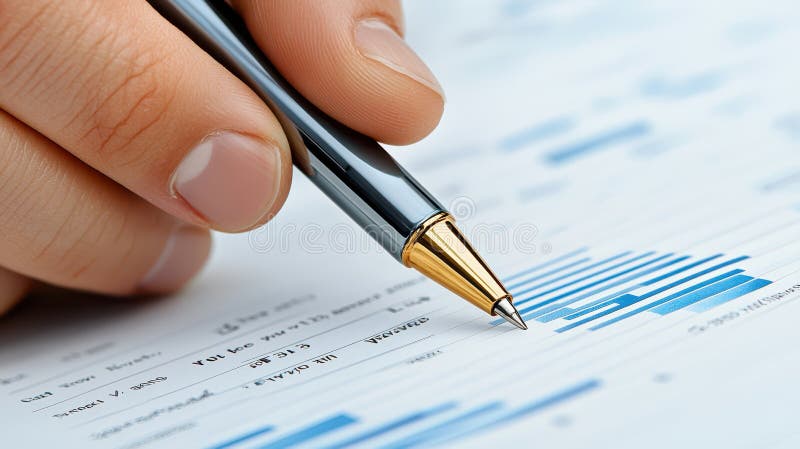 Focused Person Writing with Pen on Paper, Capturing Ideas and Thoughts ...