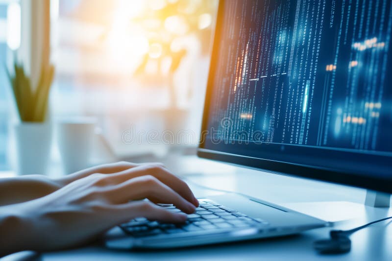 A Focused Programmer is Diligently Working on Writing Code while Using ... A Focused Programmer is Diligently Working on Writing Code while Using ...