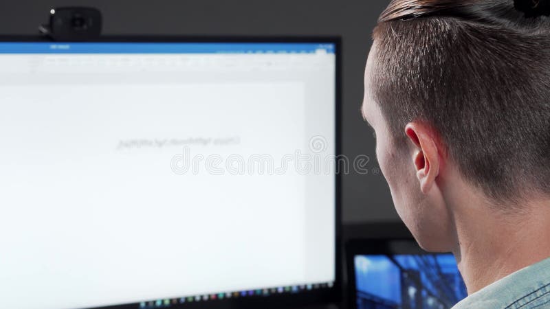 Focused Programmer Immersed in Late-night Coding Session Stock Video - Video of workspace ...