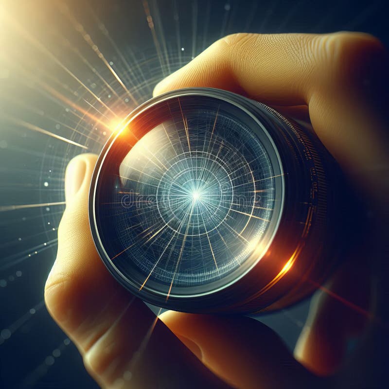 Focused Rays Rays that are Concentrated To a Single Point Creat Stock ...