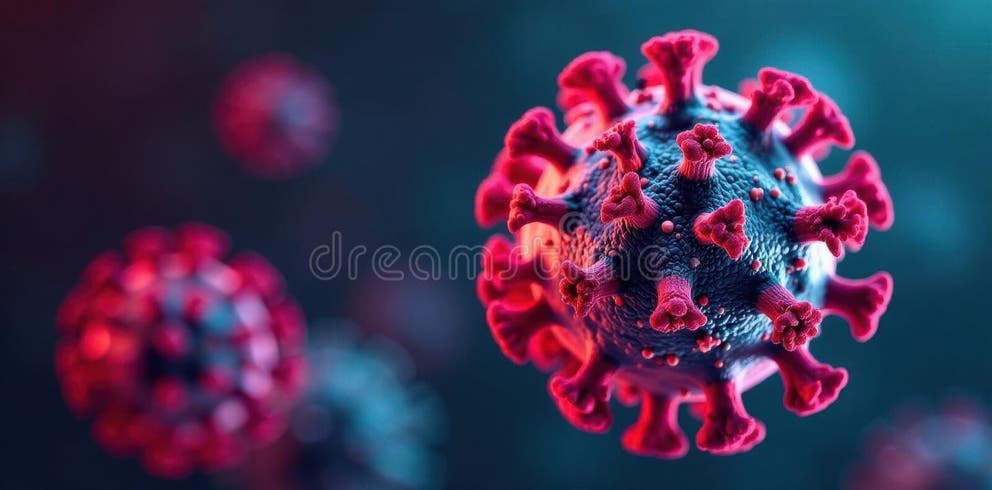 Focused Researcher Studies Coronavirus Sample Under Microscope ...