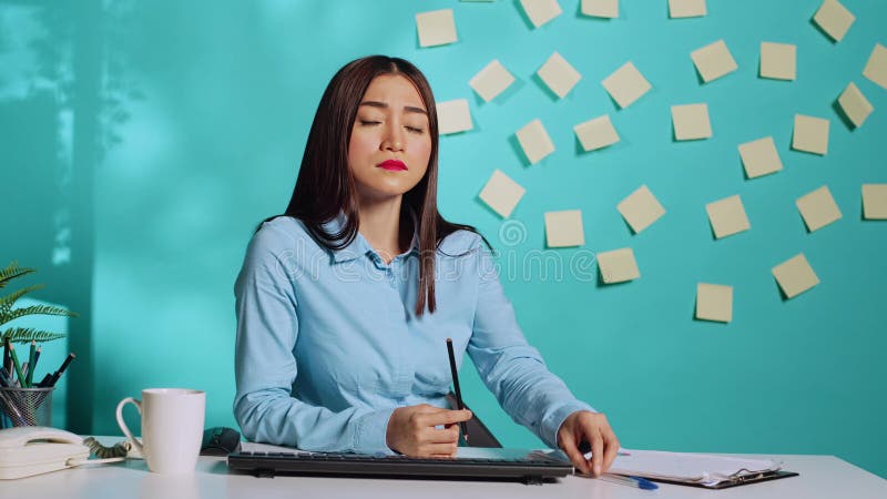 Focused Secretary Taking Notes Stock Image - Image of typing, data ...