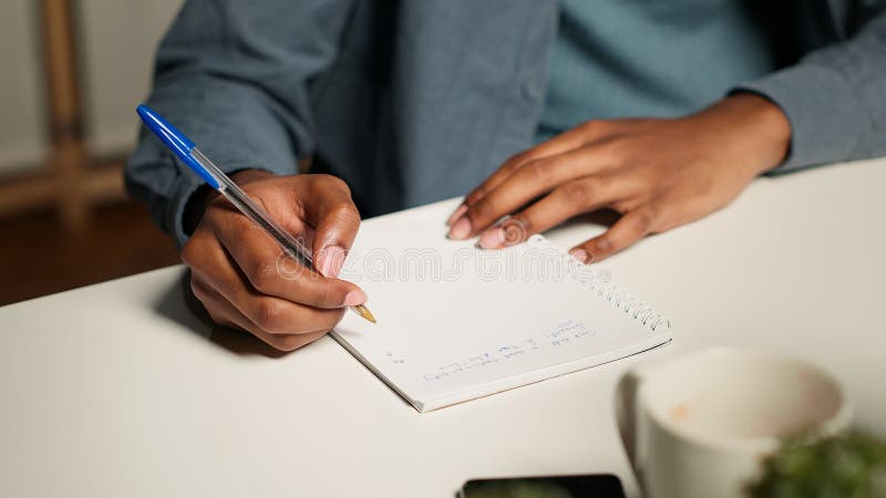 Focused Self Employed Adult Researching Data Driven Topics at Home ...