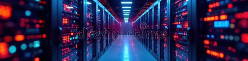 Focused Server Adjustments in Vibrant Data Center , Infrastructure, Computing, Efficient Stock ...