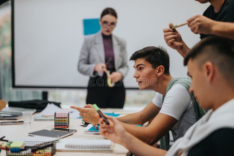 Focused Students Engage in Creative Classroom Collaboration with ... Focused Students Engage in Creative Classroom Collaboration with ...