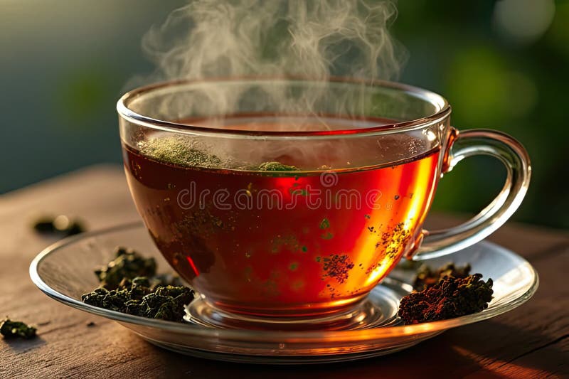 Focused on Tea Infusion Detail Stock Illustration - Illustration of ...