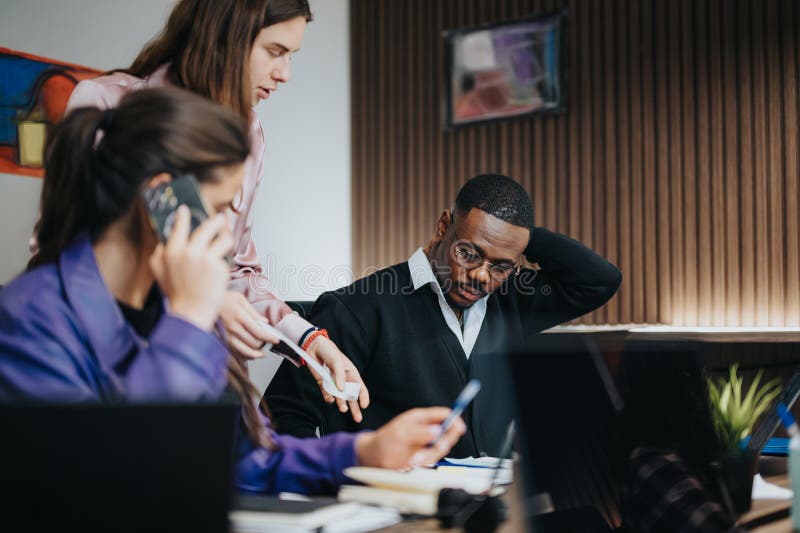 Focused Team of Professionals Collaboratively Solving Problems in a ...