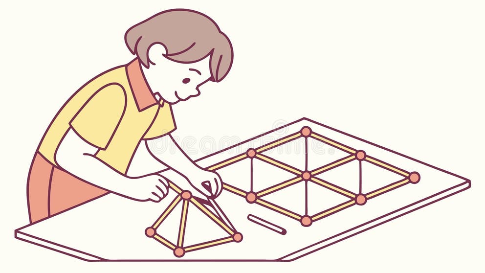 Person Building Triangular Structure, Problem Solving, Creativity ...