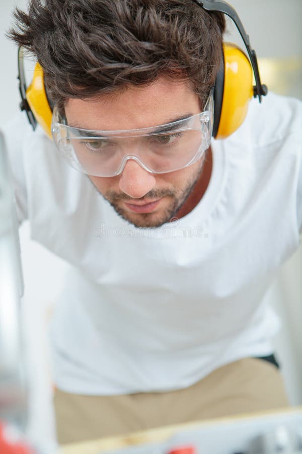 Worker focused on work stock image. Image of labor, order - 89313123