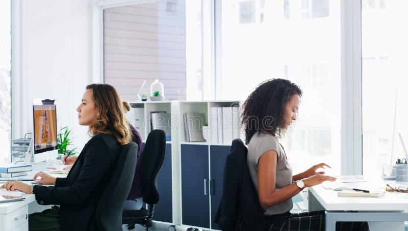 The Focused Workforce is a Productive Workforce. a Group of Young ...