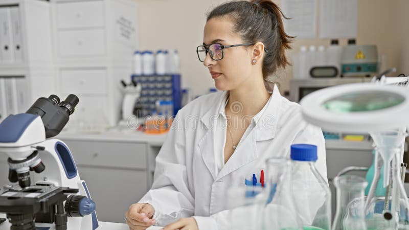Scientist Work Examining Vials Pharmaceutical Setting Stock Photos ...