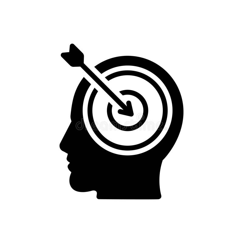 Black Solid Icon for Focuses, Focal Point and Accurately Stock ...