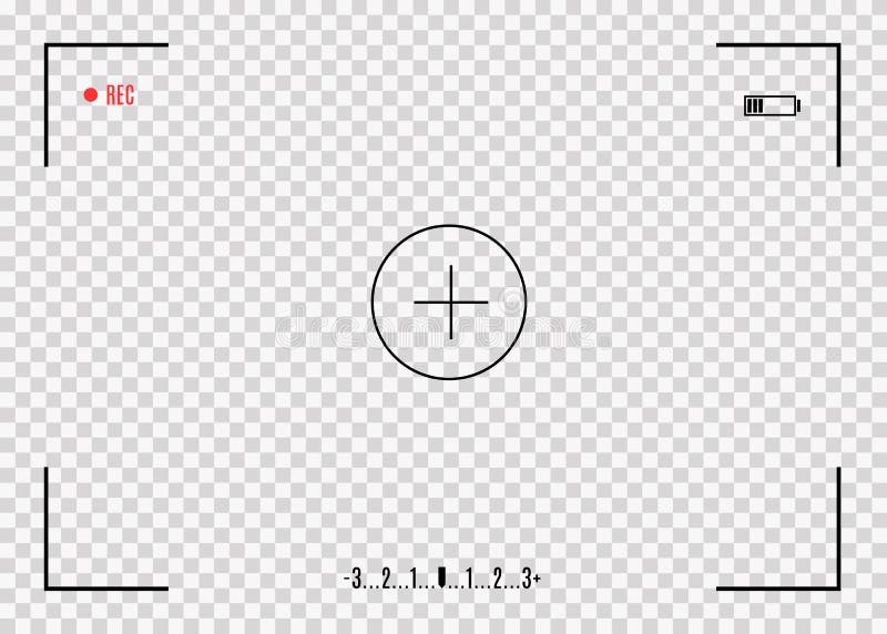 Focusing the Camera Screen or Focus Camcorder Image. Stock Illustration ...