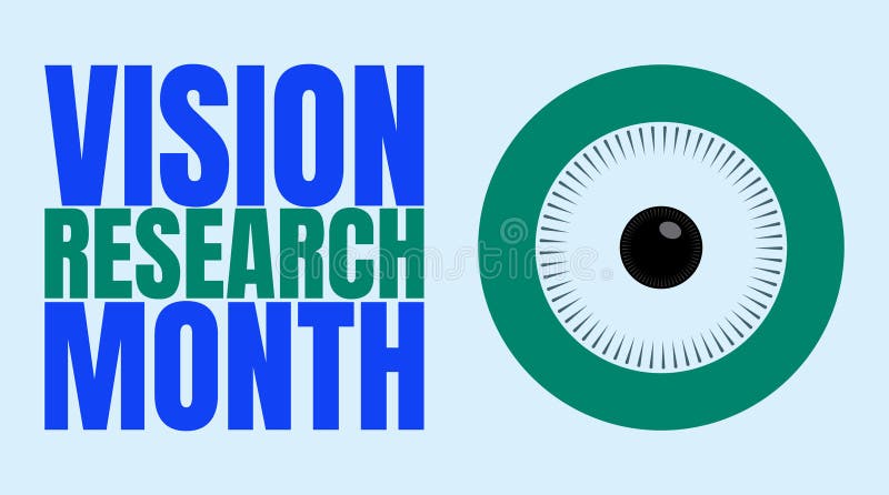 Focusing on the Future: Vision Research Month Design Templet Stock ...