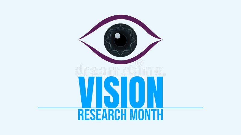 Focusing on the Future: Vision Research Month Design Templet Stock ...