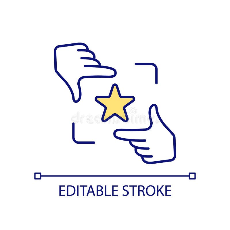 Focusing on Important Content RGB Color Icon Stock Vector ...