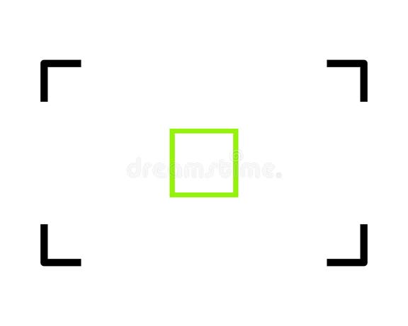 Focusing screen element stock vector. Illustration of shutter - 241985258