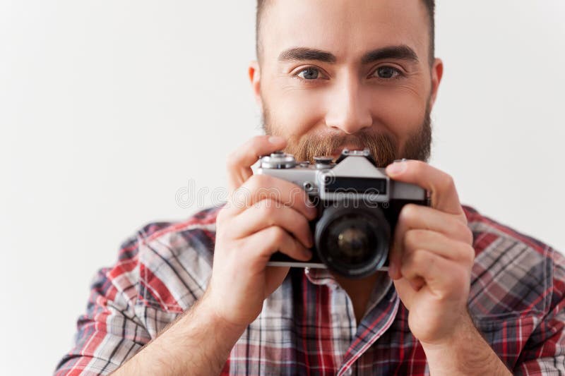 Focusing at you. stock photo. Image of concepts, serious - 38513586