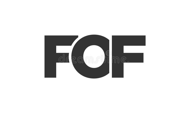 FOF Logo Design Template with Strong and Modern Bold Text. Initial ...