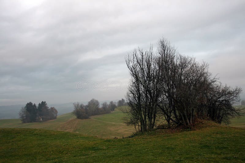 The Fog stock image. Image of october, scenery, hilly - 23978845