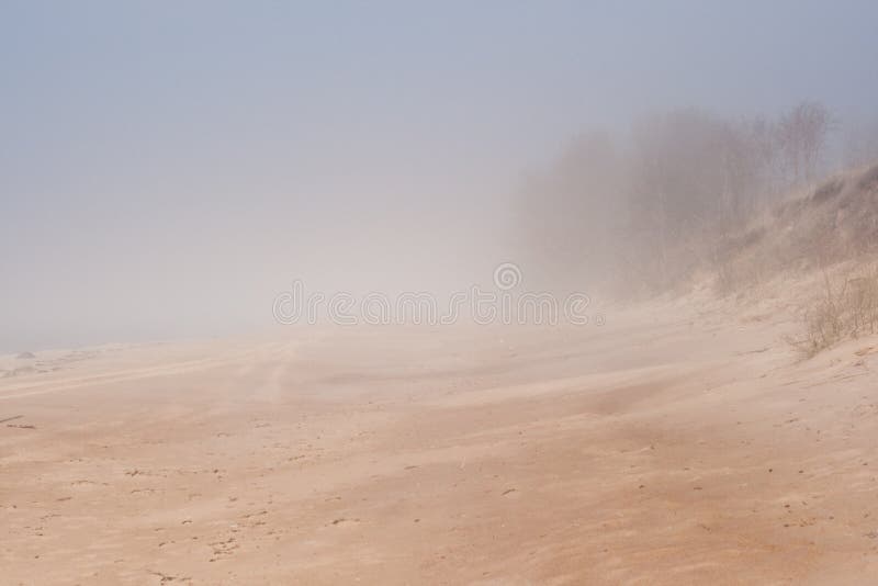 Fog on beach stock photo. Image of landscape, cloudscape - 11188654