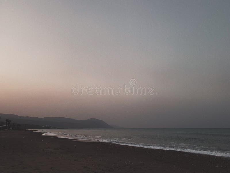 Fog on the beach stock image. Image of foggy, spring - 144436435