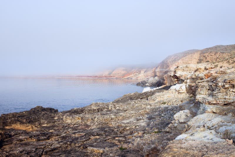 Fog stock image. Image of beauty, romantic, shore, mountain - 32847121